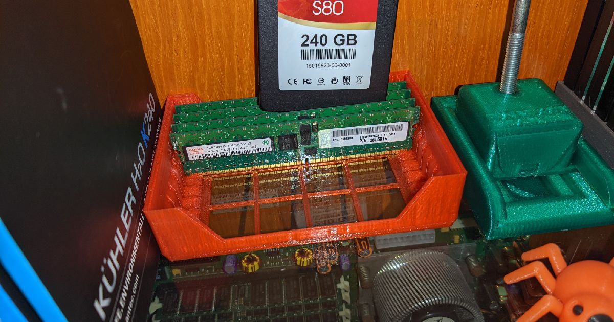 15 Slot DIMM Tray by Lord_Bratwurst | Download free STL model ...