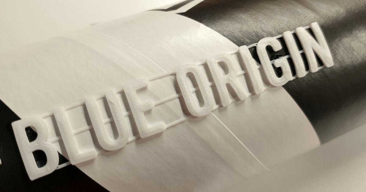 Blue Origin Logo by mtuaaron | Download free STL model | Printables.com