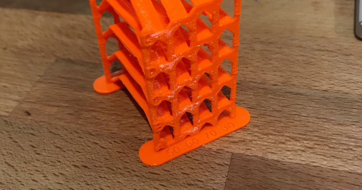 5-tiered overhang test by Stay At Home Bob | Download free STL model ...