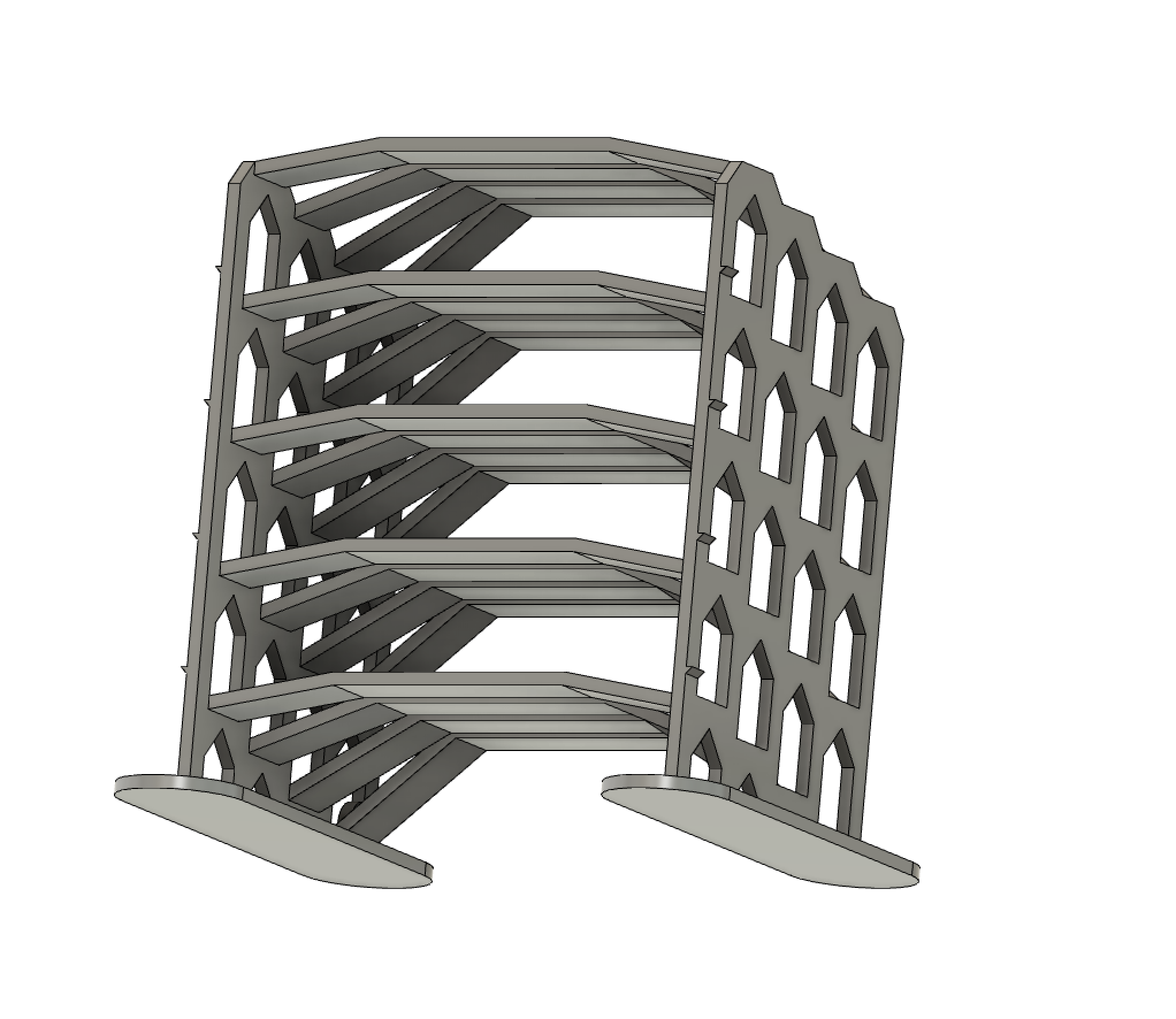 5-tiered overhang test by Stay At Home Bob | Download free STL model ...