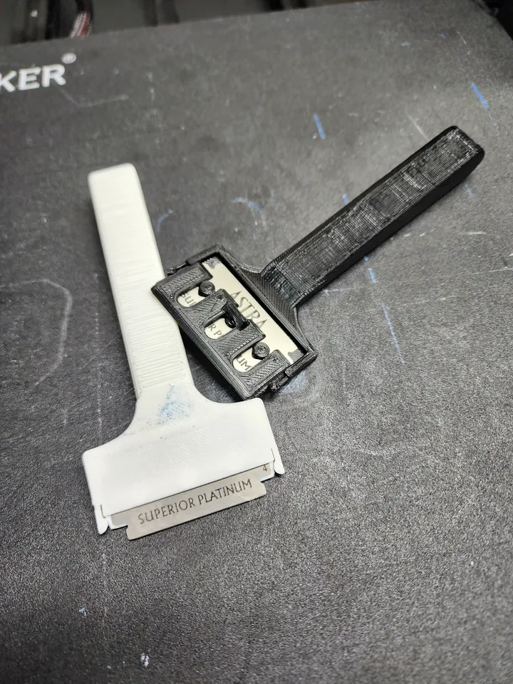 Razor Blade Scraper with Retractable Blade Protector by chiz | Download ...