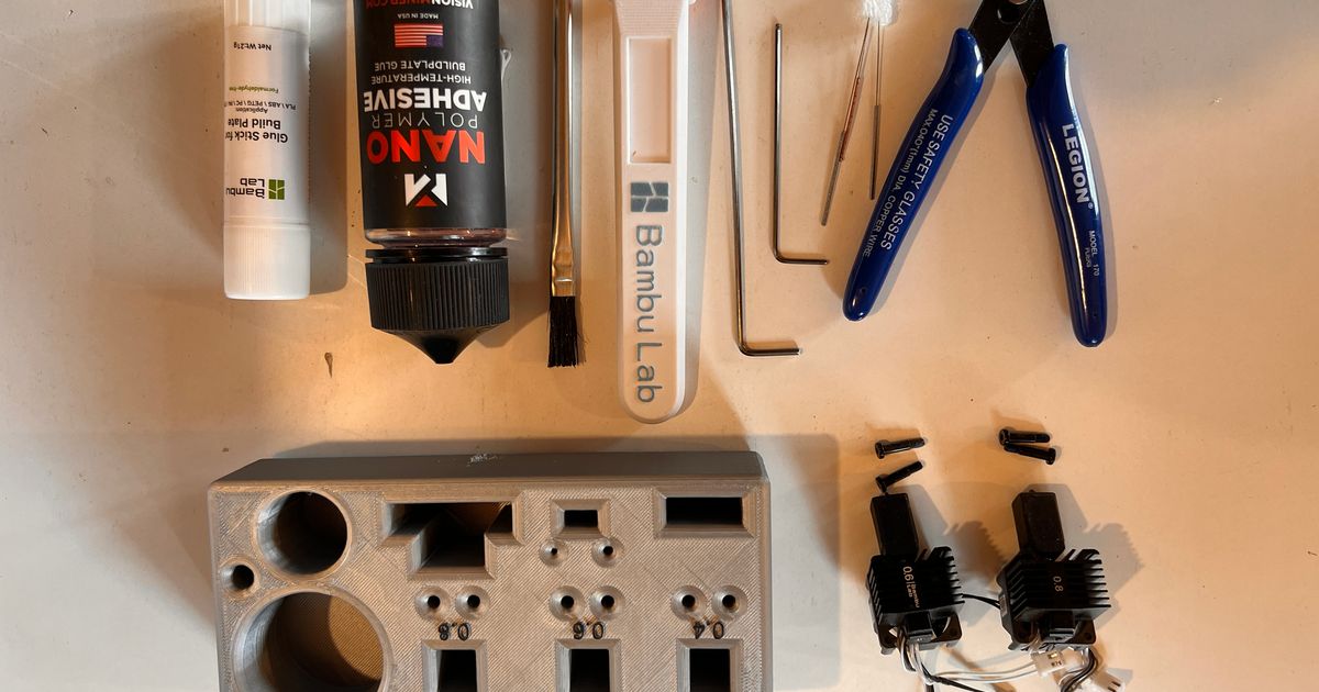 Bambu Lab Accessories Caddy - Gridfinity Edition - Editable autorstwa ...