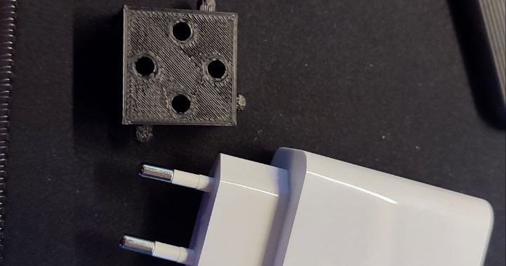 AC Adapter Block - EUROPE by Johination | Download free STL model ...