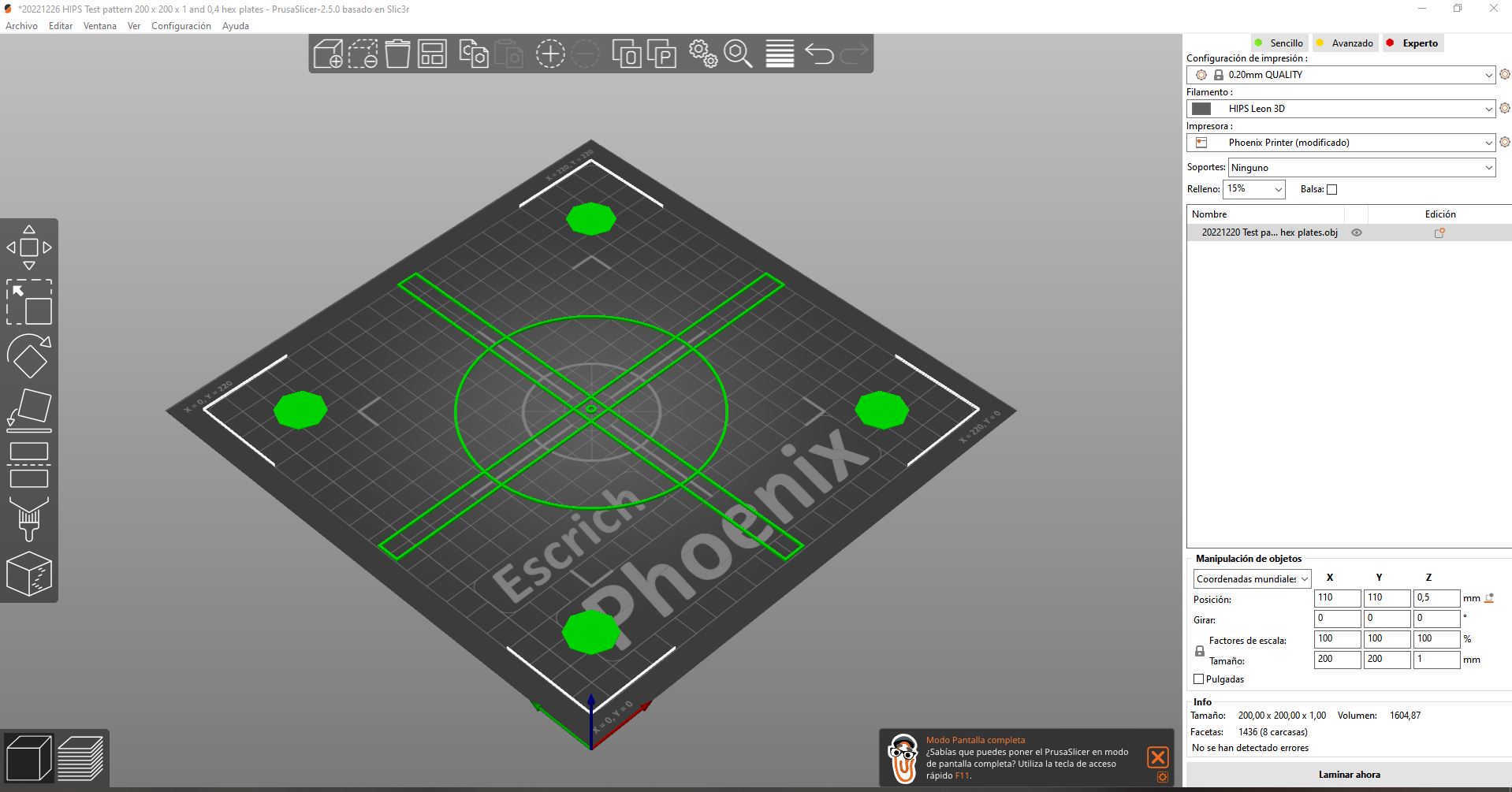Pattern to align bed and corners testing by Escrich | Download free STL ...