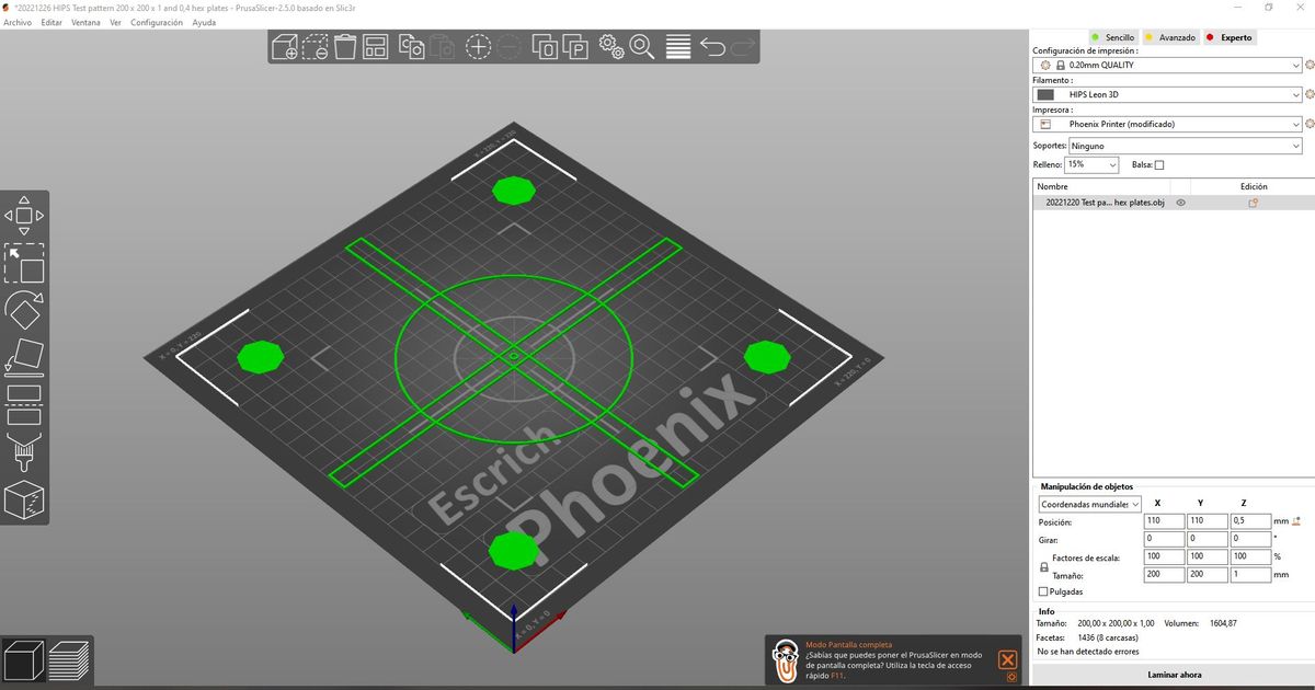 Pattern to align bed and corners testing by Escrich | Download free STL ...