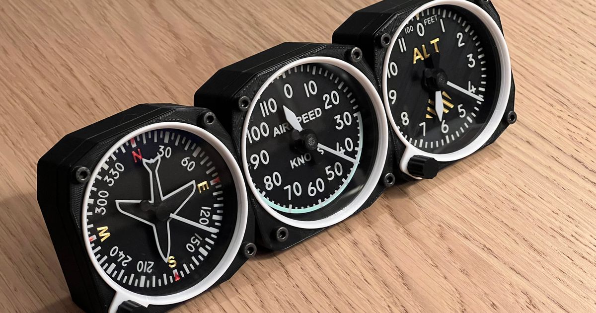 Airplane instruments clocks - MMU by Stéphane RATELET | Download free ...