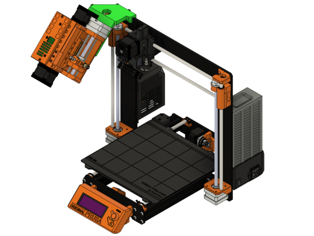 MMU2 / MMU3 Front Mount for Prusa i3 MK3s to MK4s (with old frame) by ...