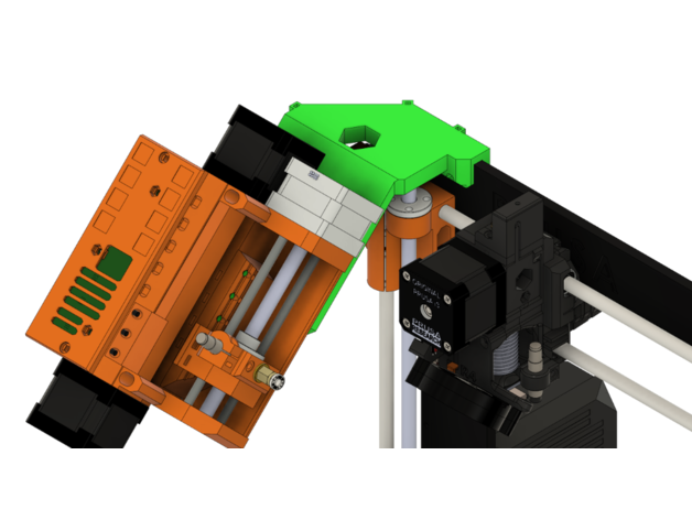 MMU2 / MMU3 Front Mount for Prusa i3 MK3s to MK4s (with old frame) by ...