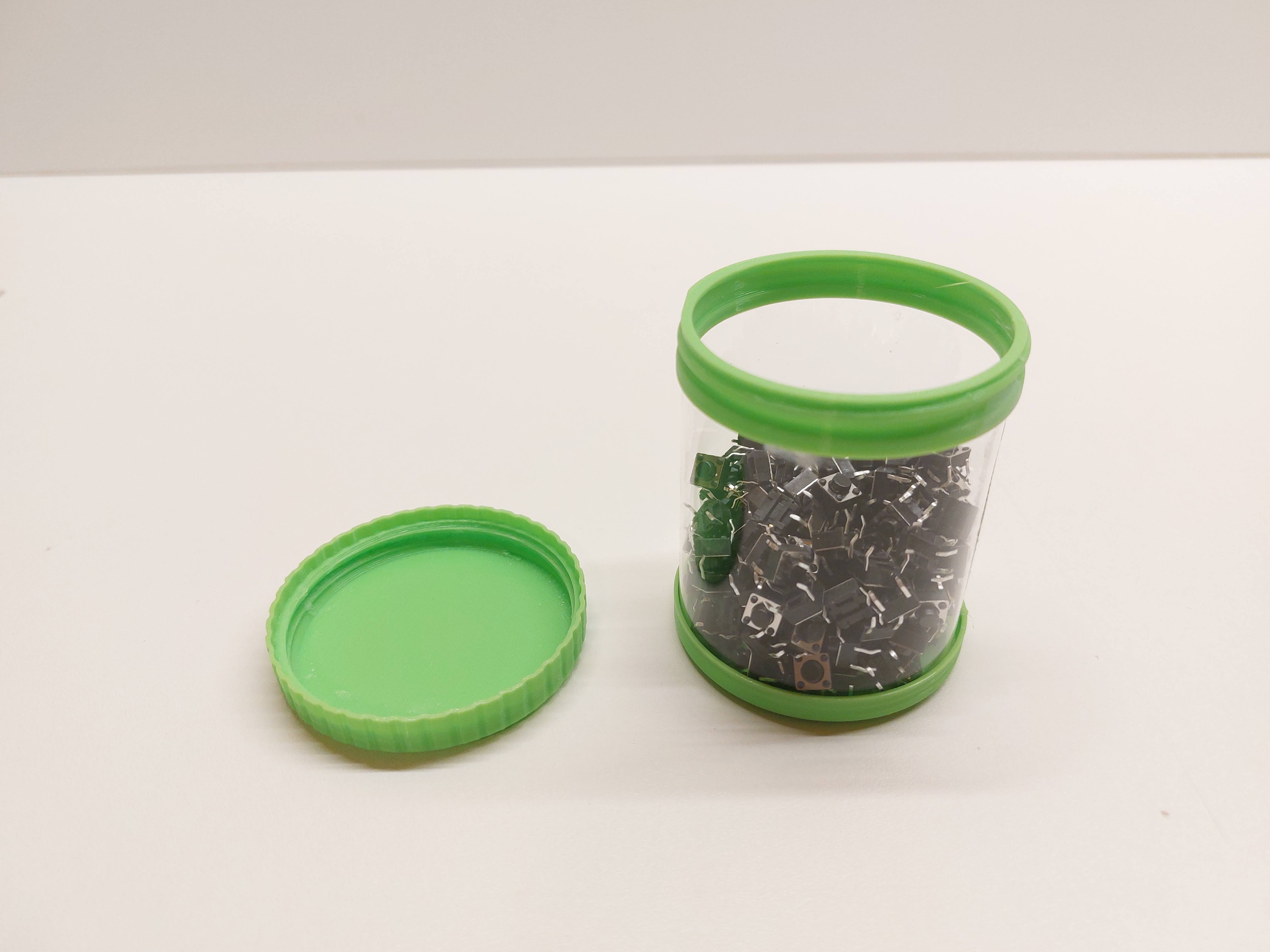 Clear screw-top container by MartinP | Download free STL model ...