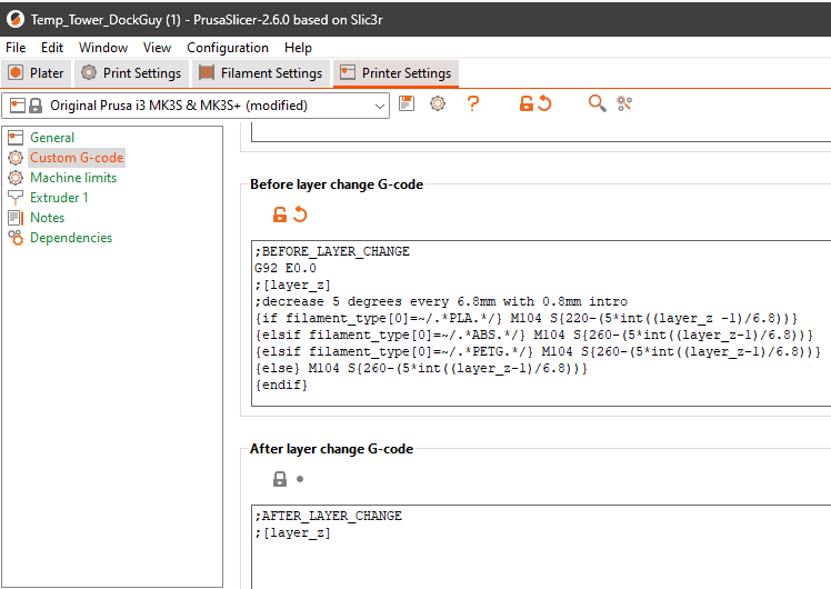 Temperature Tower auto g-code insertion to set temps automatically - Tune PETG for no stringing ...
