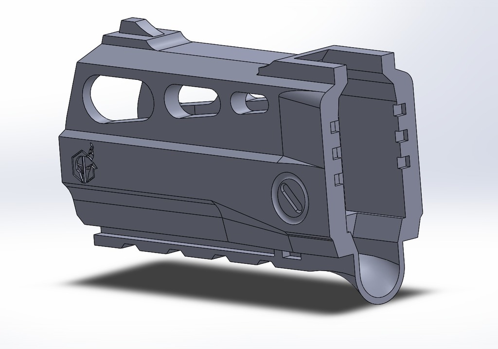 Nerf DoubleStrike 'Rhino' barrel shroud by Ten_Trillion_Hotdogs ...