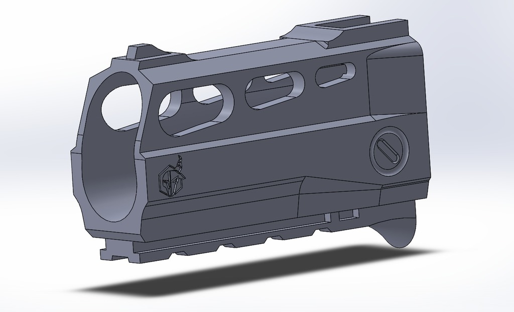 Nerf DoubleStrike 'Rhino' barrel shroud by Ten_Trillion_Hotdogs ...