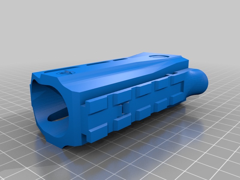 Nerf DoubleStrike 'Rhino' barrel shroud by Ten_Trillion_Hotdogs ...
