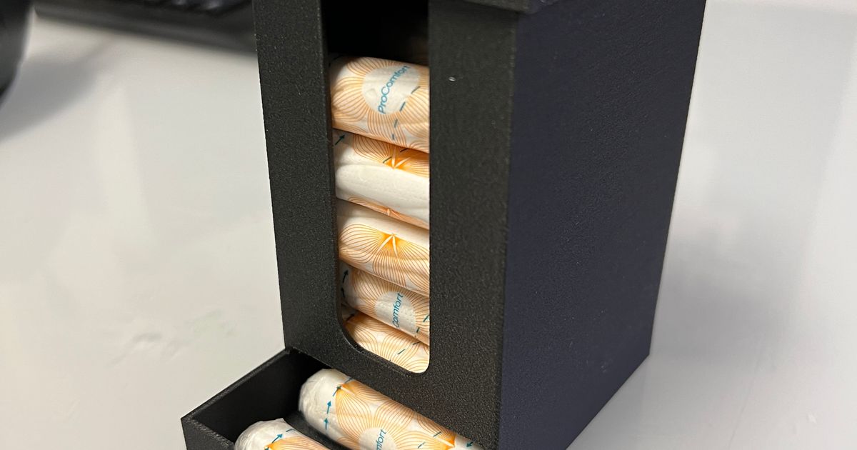 Lid for Tampon Dispenser by StoneCut | Download free STL model ...