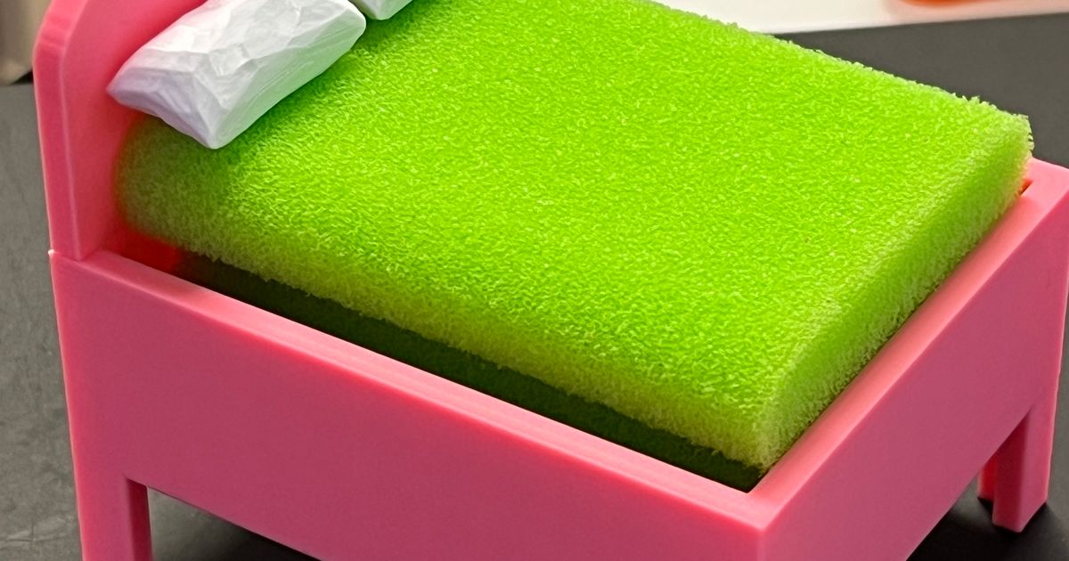 Sponge bed with Pillows (German style sponges) by StoneCut | Download ...