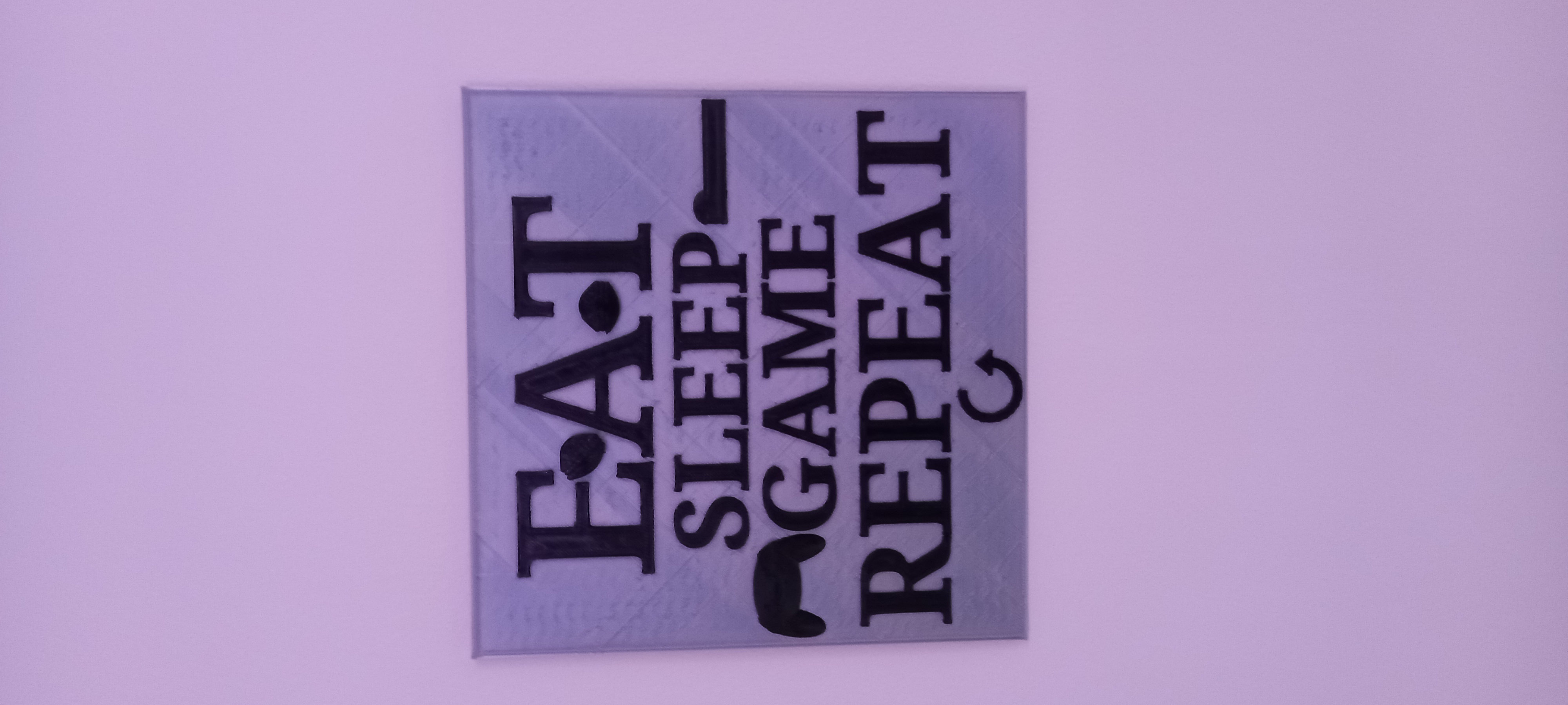 Eat, Sleep, Game, Repeat Sign by CharlessTheGr8 | Download free STL ...