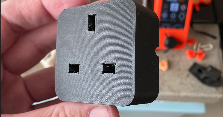 UK power plug flex protector cup. by George | Download free STL model ...