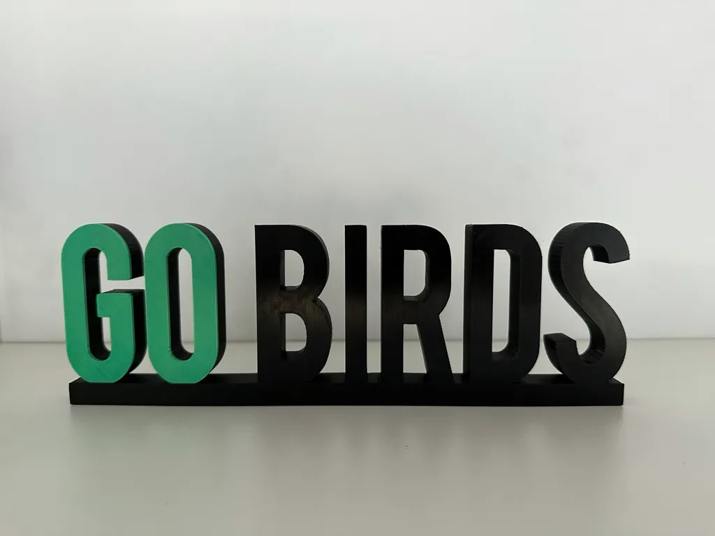 Go Birds Sign by Steve15 | Download free STL model | Printables.com