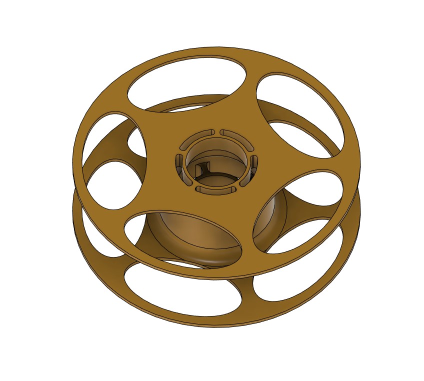 Collapsible spool for filament in skeins by Demon777 | Download free ...