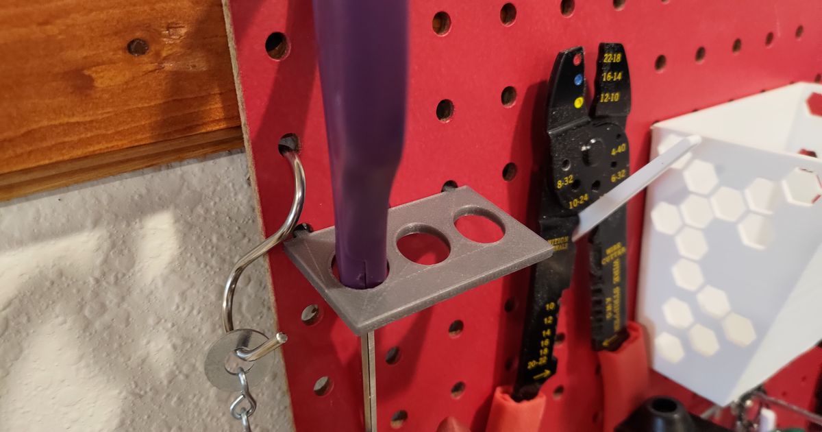 Peg Board Scissors Holder by AeroSteveO | Download free STL model | Printables.com
