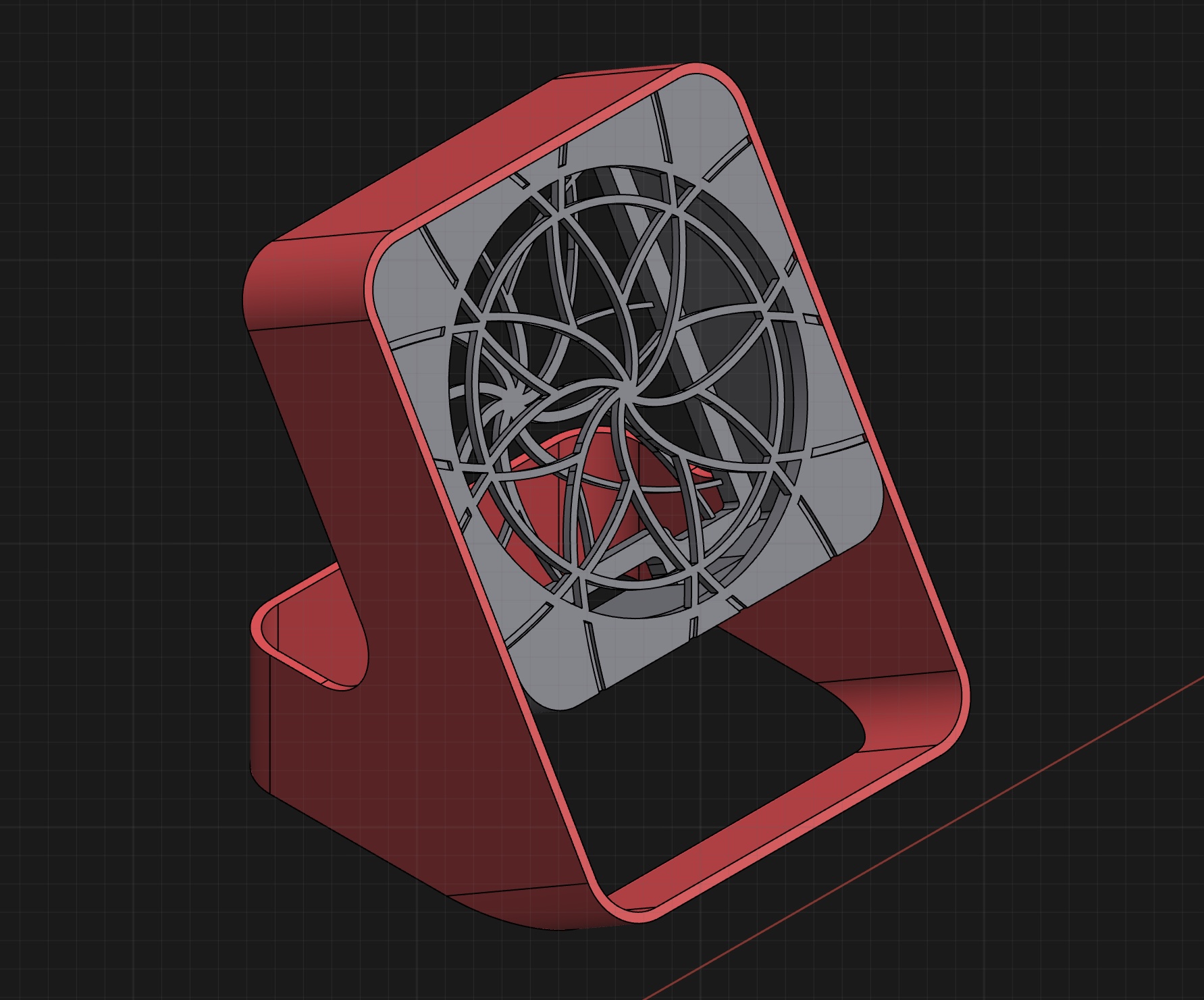 Deskfan - Stand for 80 mm fan by episco | Download free STL model ...