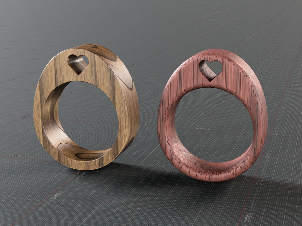 Heart love ring by dantech | Download free STL model | Printables.com