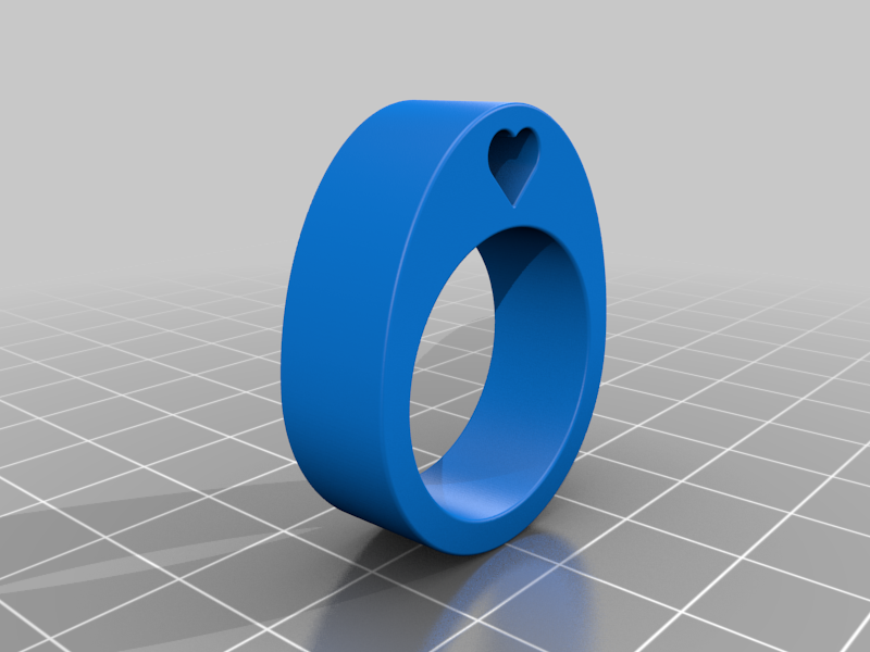 Heart love ring by dantech | Download free STL model | Printables.com