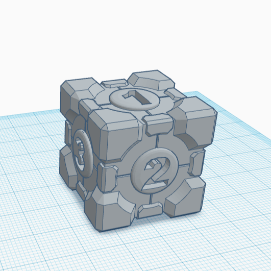 Portal cube dice by mycreativechaos8 | Download free STL model ...