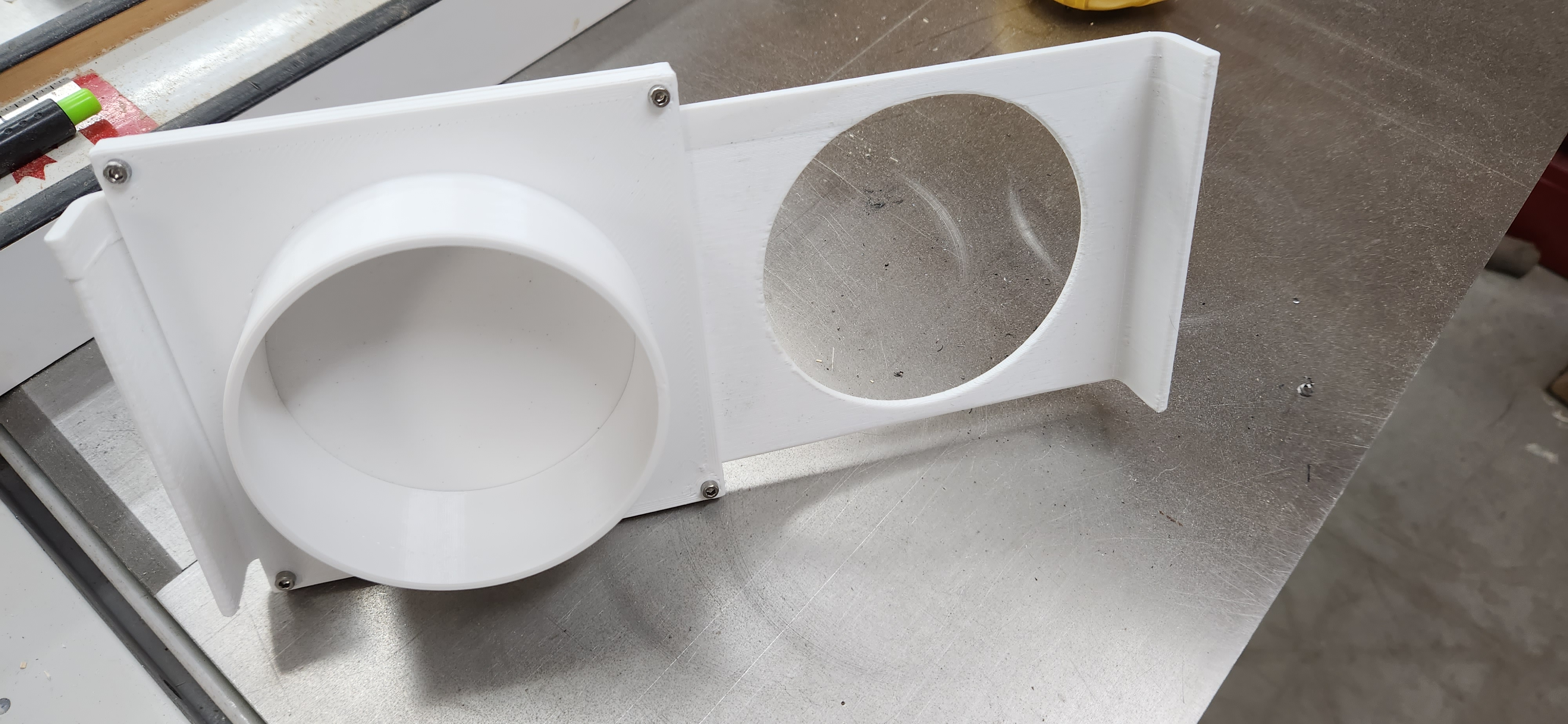 4" dust collector self cleaning gate by guytas | Download free STL ...
