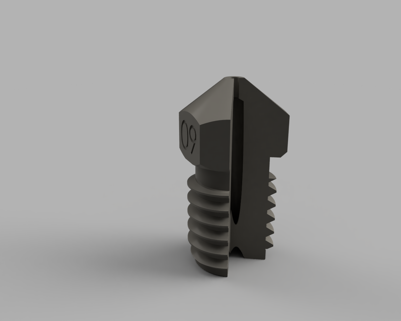 Oversized CHT Nozzle with Cutout by BenBreaksThings | Download free STL ...