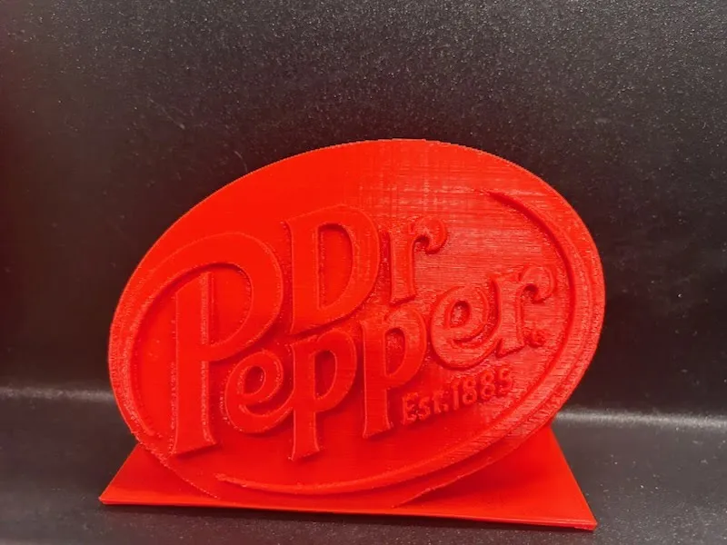 Dr. Pepper Logo W/ Stand by Goodgamer78 | Download free STL model ...