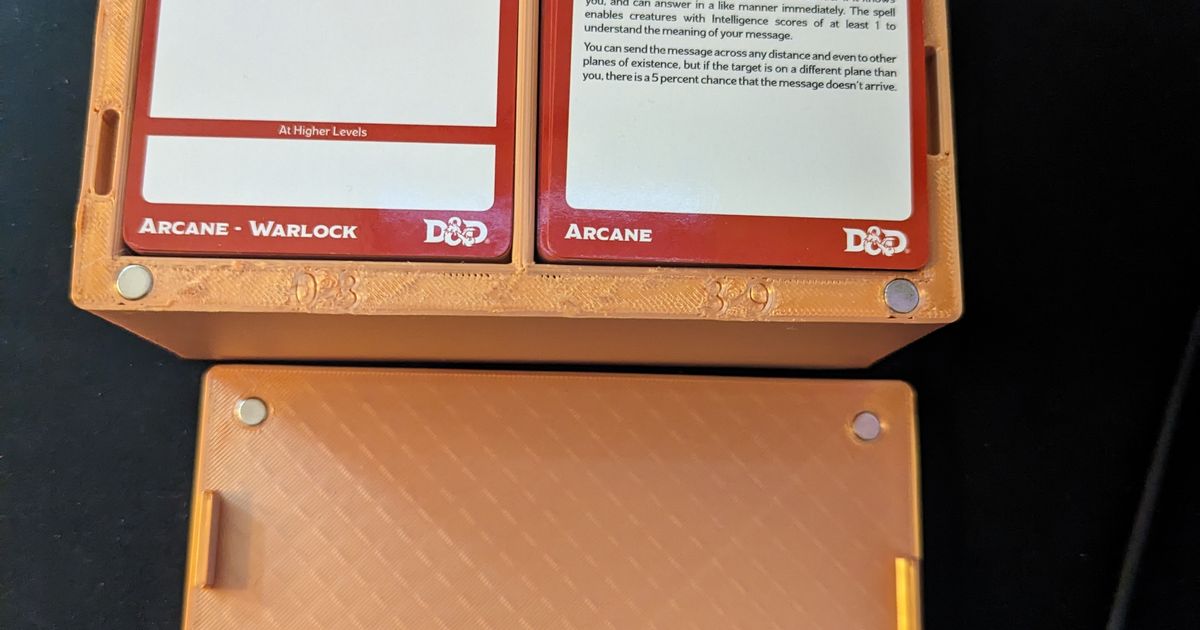 DND spellbook cards arcane box by Sinjablo | Download free STL model ...