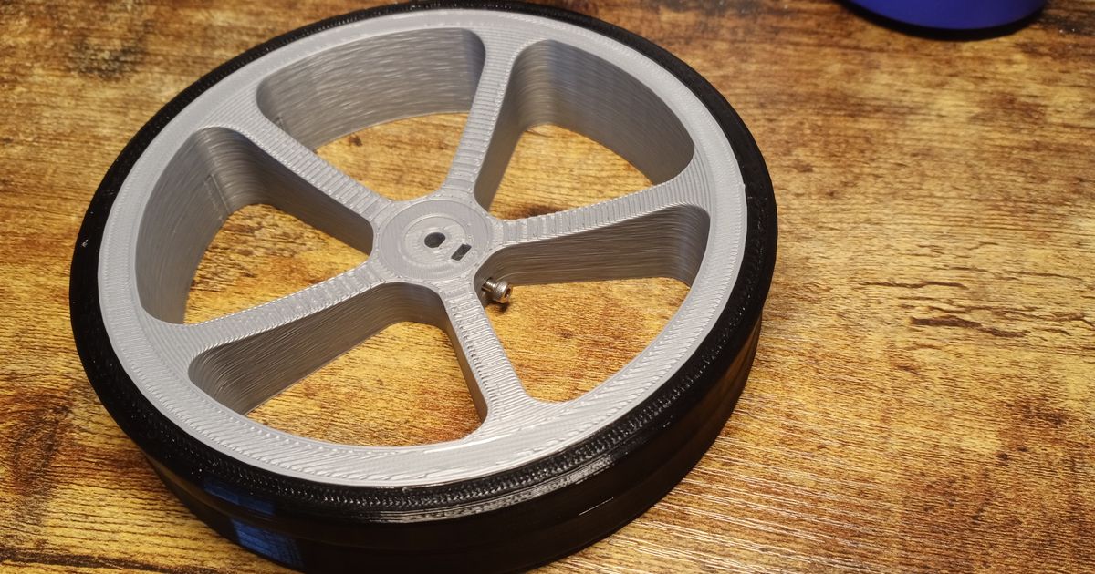 Parametric Wheel With Tire by chmod777 | Download free STL model ...