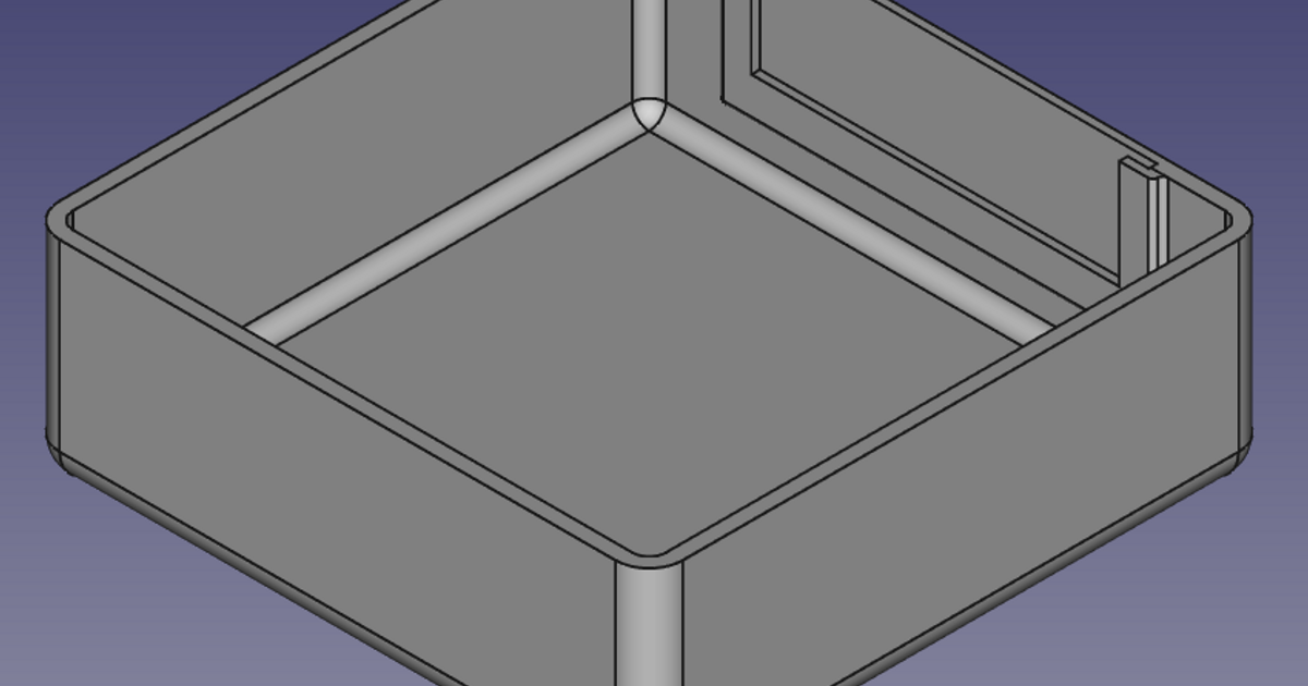 Parametric box with label holder by tumnao | Download free STL model ...