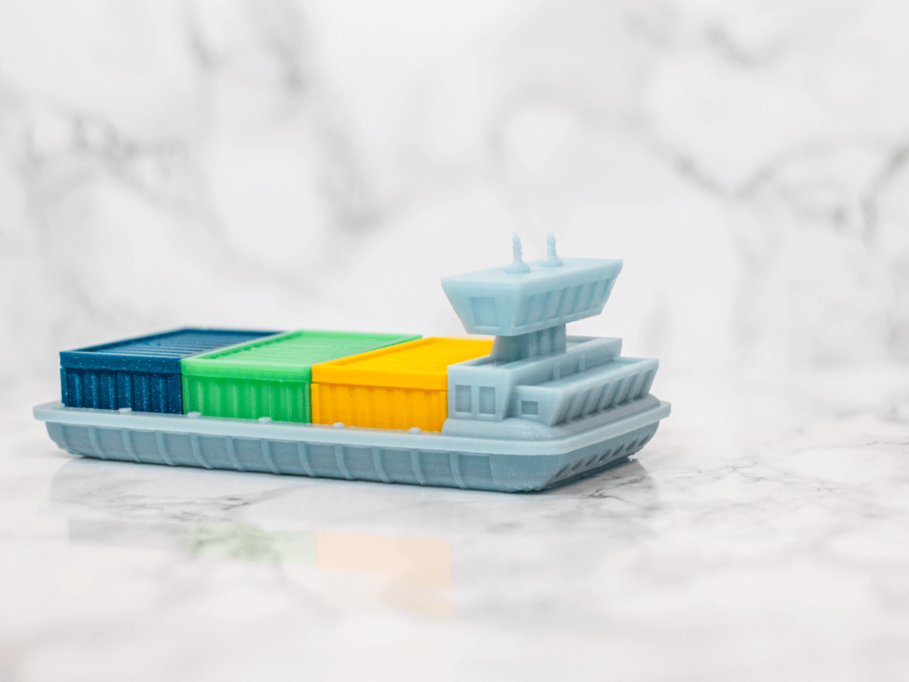 Container Barge / Ship by AlexT | Download free STL model | Printables.com