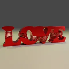 Voronoi LOVE letters by JaKeU | Download free STL model | Printables.com