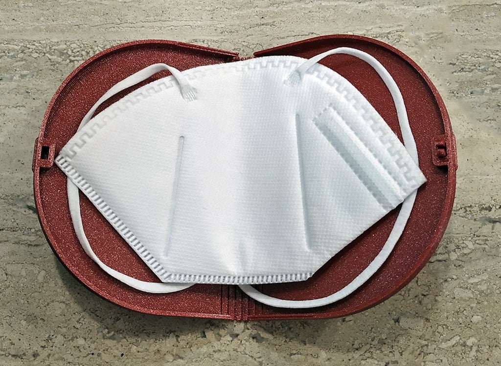 Foldable FFP or N95 mask case by Acho3D | Download free STL model ...