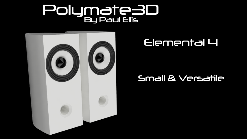 Elemental 4 - 4cm Full Range Speaker Driver by Paul Ellis (Polymate3D ...