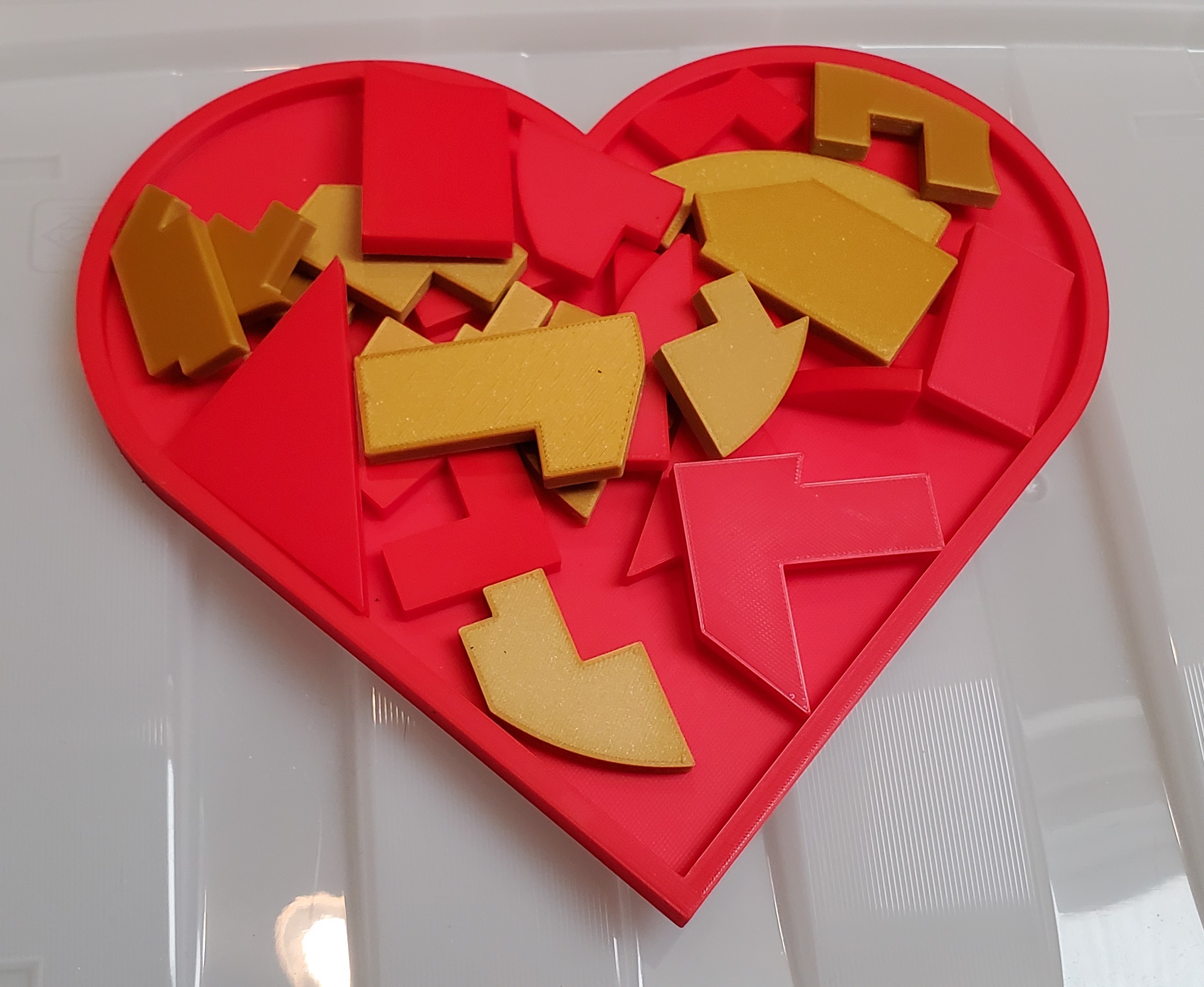 My Heart - Tray-Packing Puzzle by njackson | Download free STL model ...