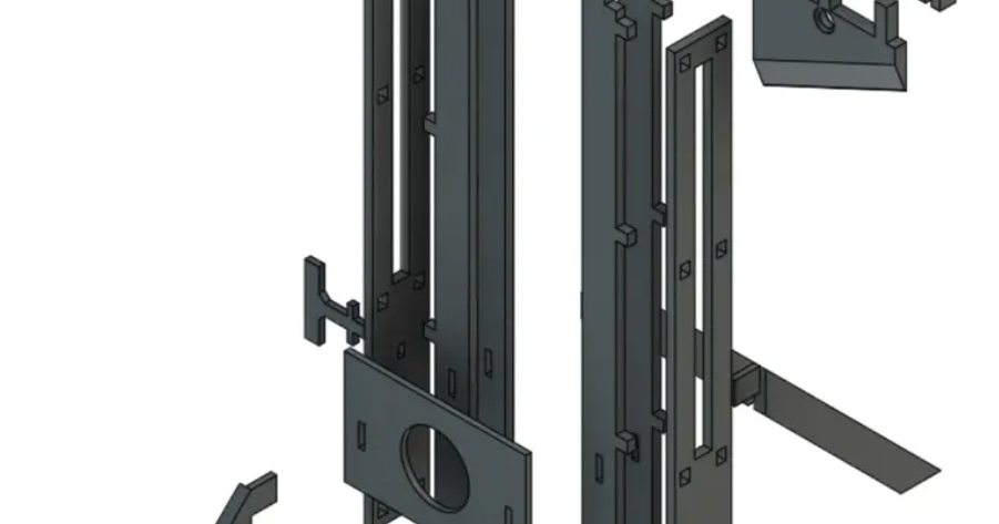 DIY miniature Guillotine kit card model por leon shepard | Descargar ...