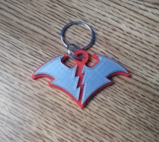 Red Death Batman+Flash Logo Keychain by MylerMaker3D | Download free ...
