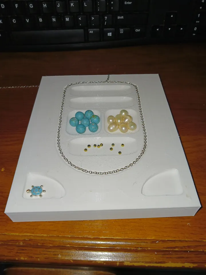Beadboard Design Necklace Station by Lynix | Download free STL model ...