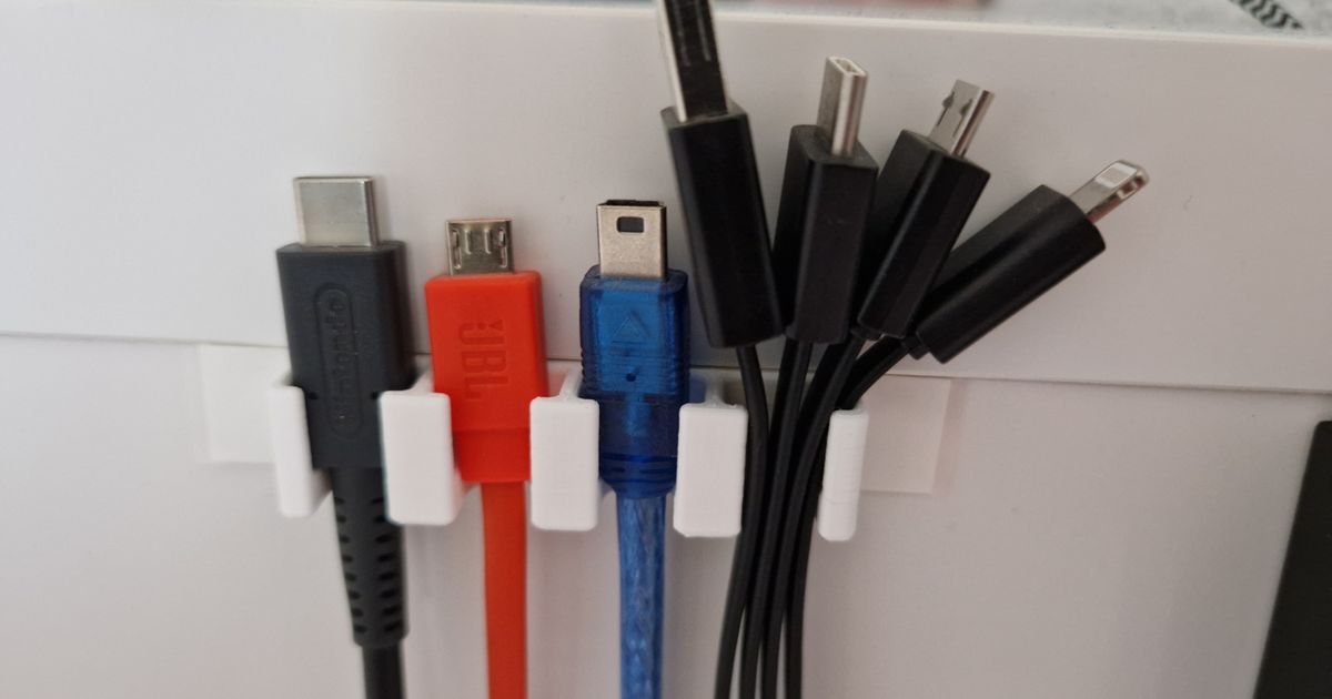 USB(-C) cable rack by oXiVanisher | Download free STL model ...