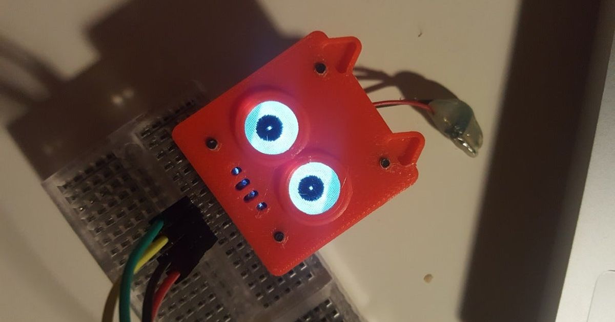 OLED face plate cat by davedarko | Download free STL model | Printables.com