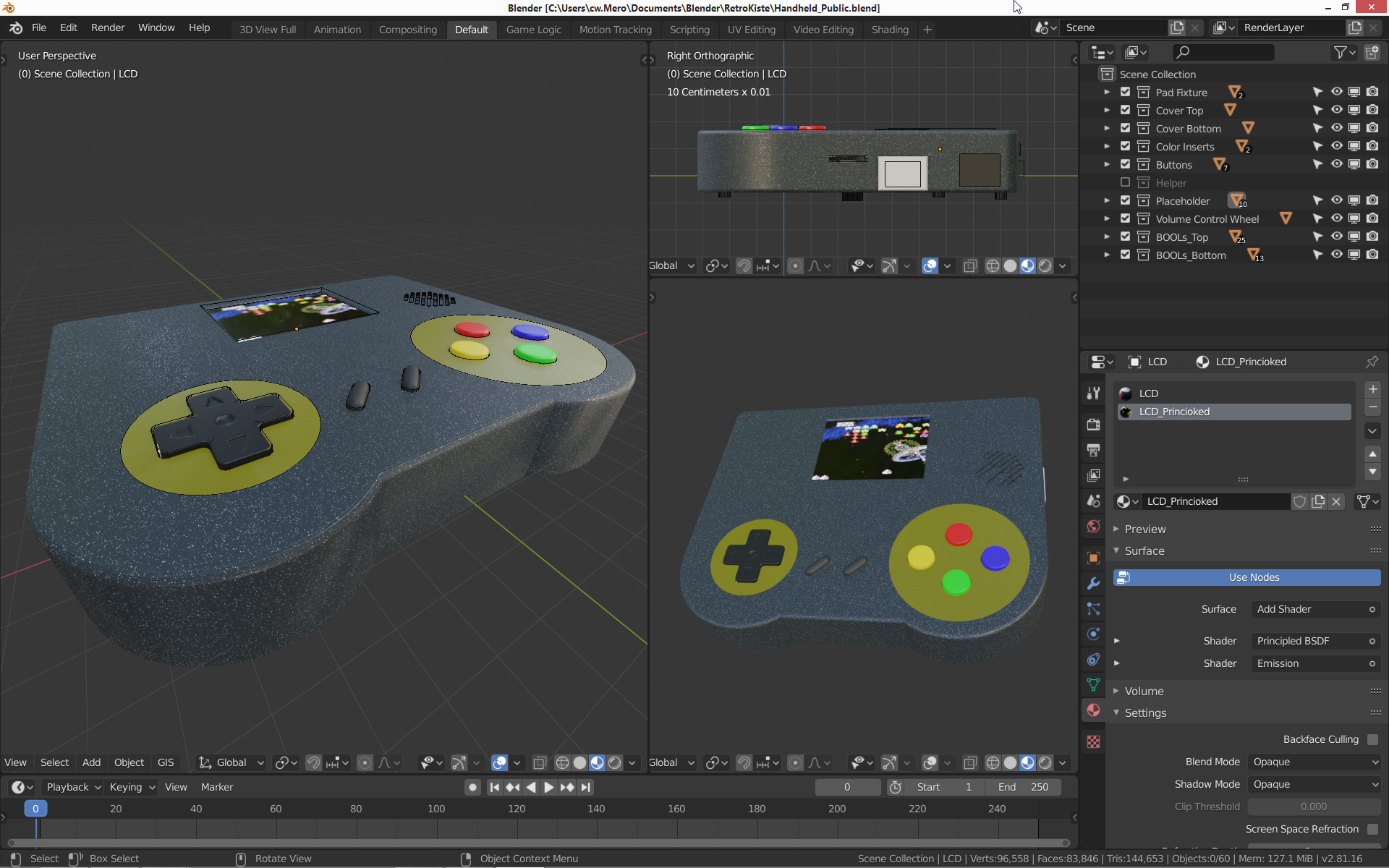 Raspi Zero Handheld Console by Carsten | Download free STL model ...