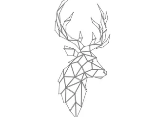 Geometric Deer by Omar Senbisy | Download free STL model | Printables.com