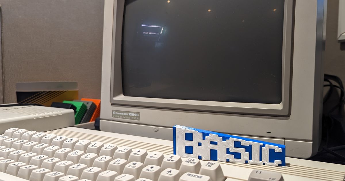 A physical Commodore 64 BASIC wedge by hag | Download free STL model ...