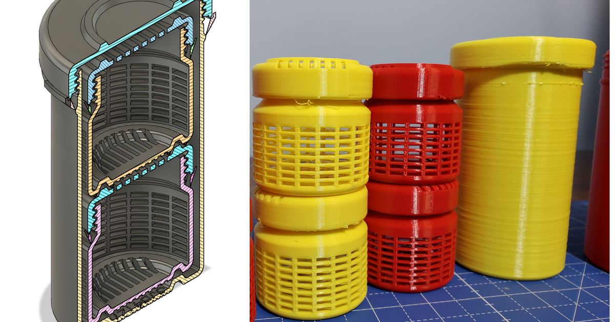 Print in place Desiccant Container and Storage Container by SJB4127 ...