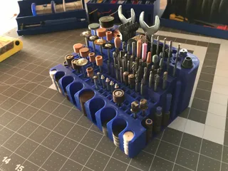 Workshop Storage - Dremel Bit Storage by Mr Robot | Download free STL ...