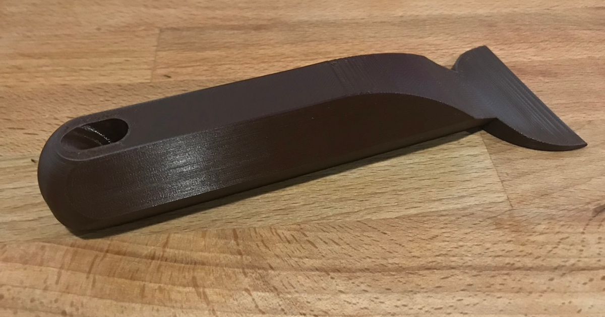 Easy Printing Bed Scraping Tool with the Kung Fu Grip by Stay At Home ...